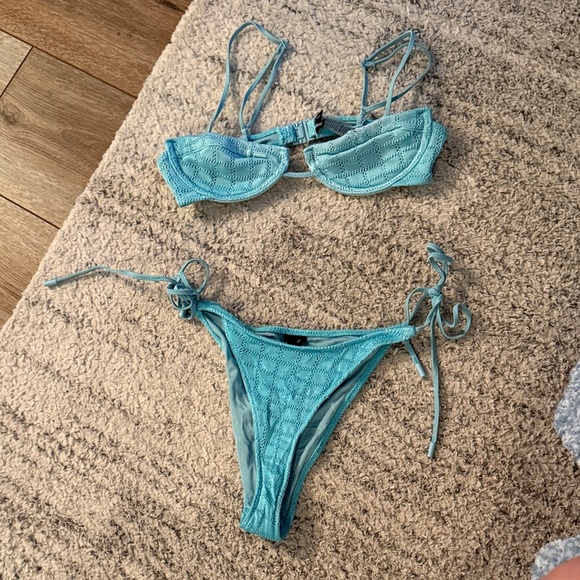 triangl swimwear | Swim | Triangl Blue Bikini Set | Poshmark